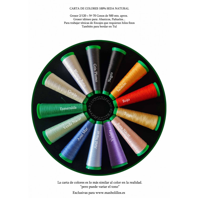 Seda Natural Nº70 Negro